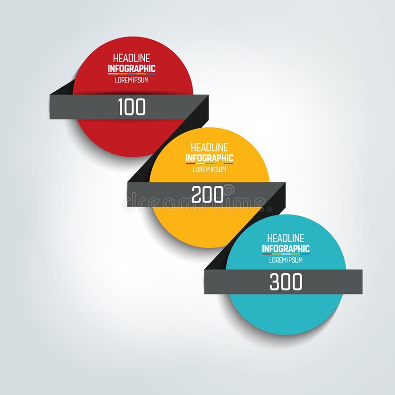 Numbered Option Banners - Vector Business Concept for Infographic ...