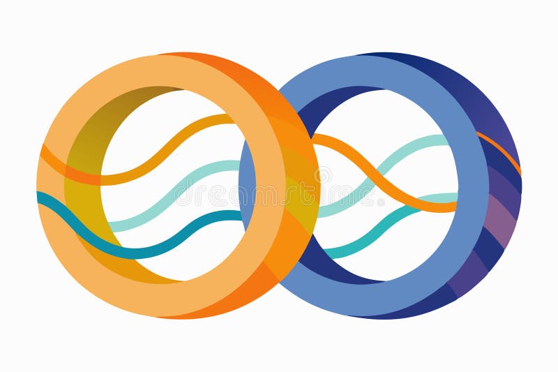 Circle Round Colors Stripe Stroke Vector Stock Illustration ...