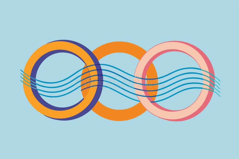 Circle Round Colors Stripe Stroke Vector Stock Illustration ...