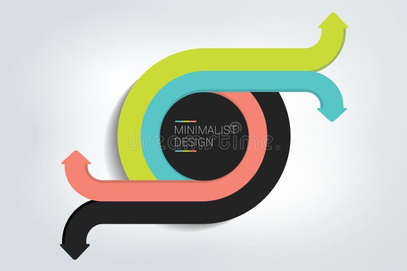 Two Arrows. 2 Steps Diagram, Elements, Charts, Infographics. Stock ...