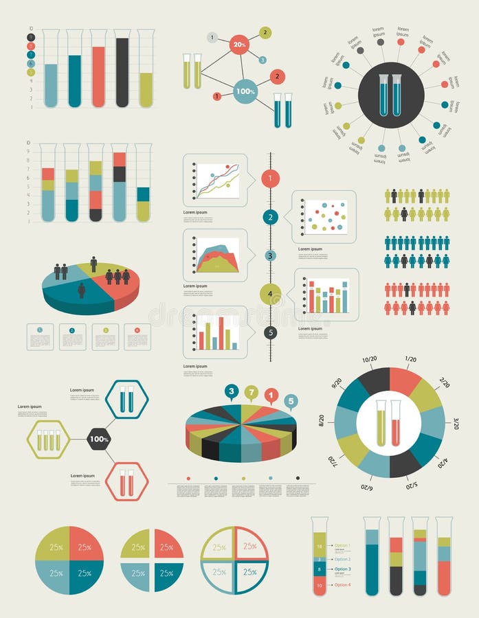 Large Infographic Vector Elements Template Designe Stock Vector - Illustration of infomation ...