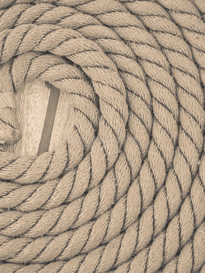 Circle Rounded Antique Chest Rope Coil Stock Photo - Image of antique ...