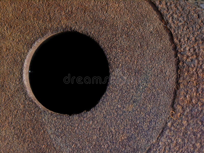 Circle of rust stock image. Image of hole, oxide, rust - 121965677