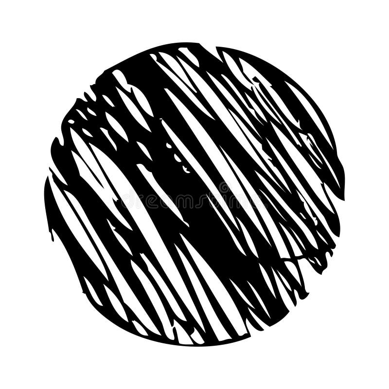 Circle Scribble, Simple Vector Hand Draw Sketch Doodle Stock ...