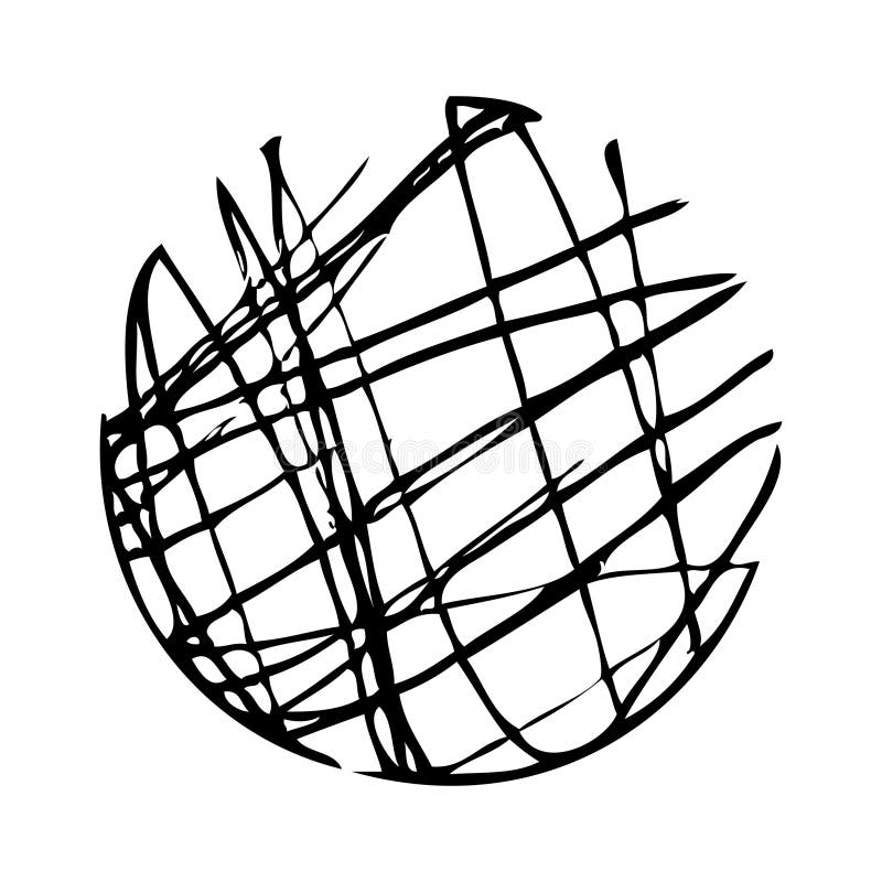 Circle Scribble, Simple Vector Hand Draw Sketch Doodle Stock Vector ...