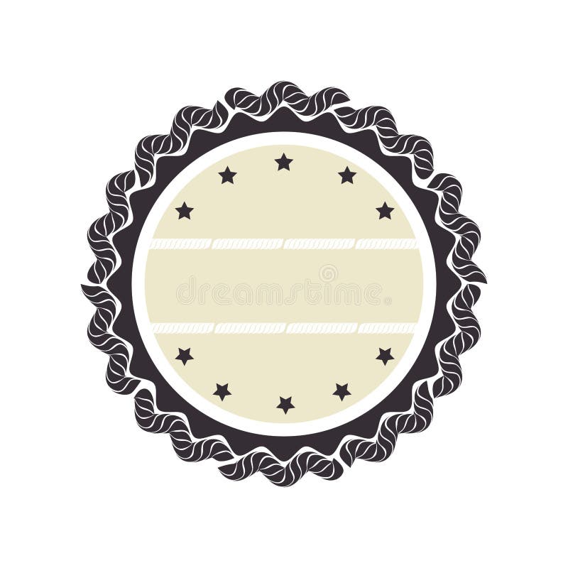 Circle seal stamp frame stock vector. Illustration of decoration - 88467504