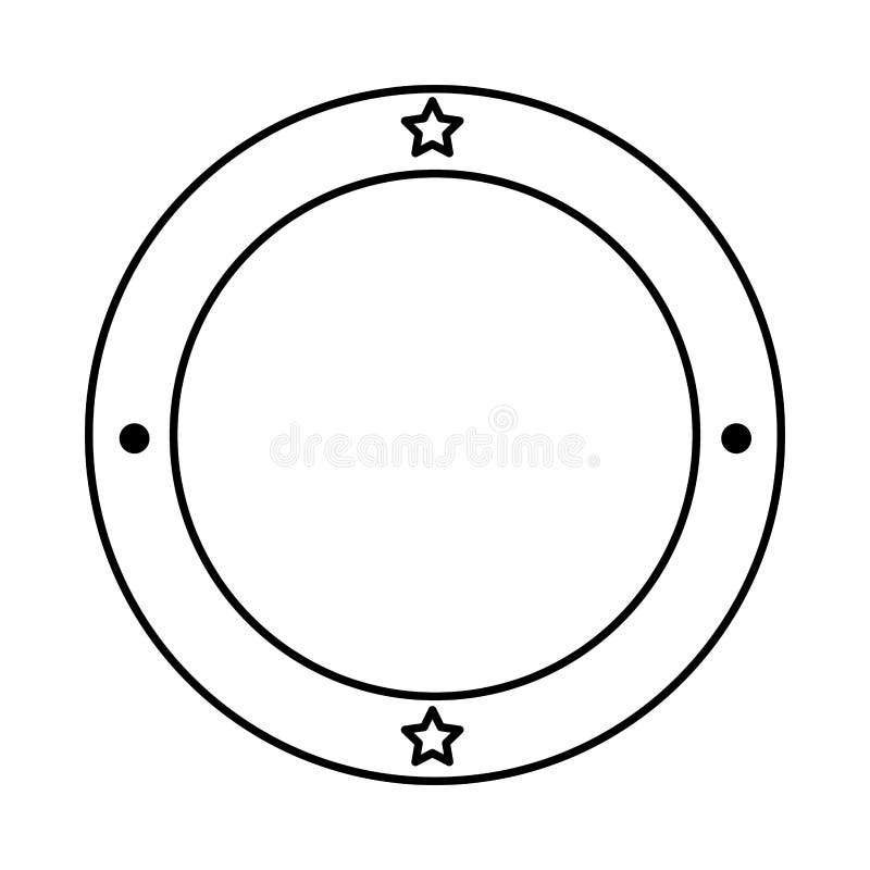 Circle seal stamp frame stock vector. Illustration of stamp - 90886149