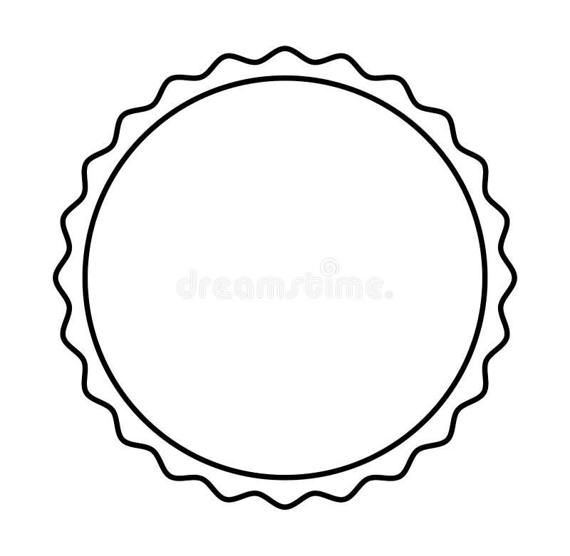 Circle seal stamp icon stock vector. Illustration of emblem - 85654491