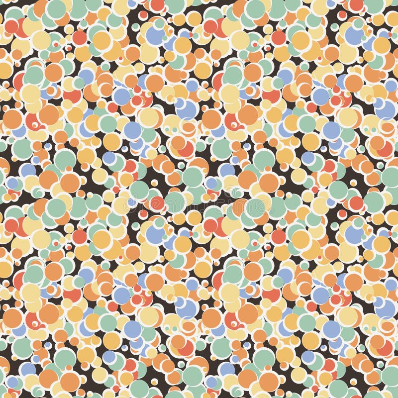 Circle seamless pattern. stock vector. Illustration of drawn - 107250465