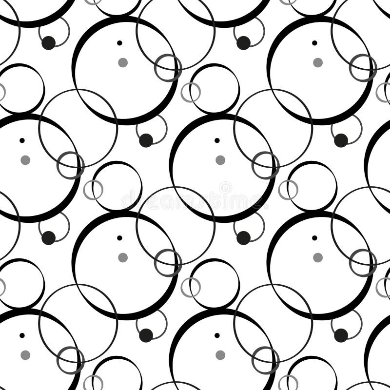 Circles Seamless Pattern. Modern Stylish Texture. Repeating Or Looping ...