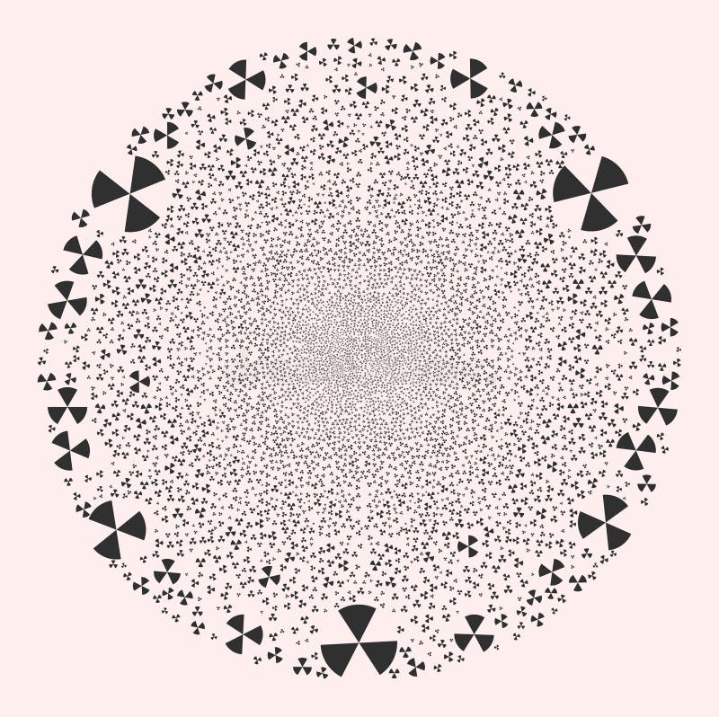 Circle Sectors Icon Mosaic Burst Spheric Cluster Stock Vector ...