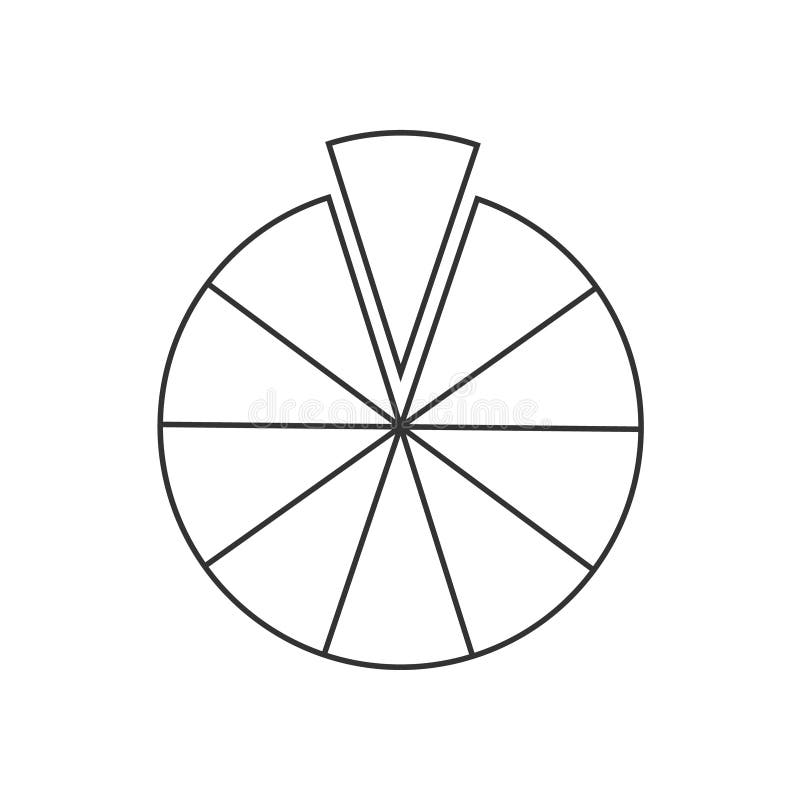 Ten Segment Circle Black White Stock Illustrations – 11 Ten Segment ...