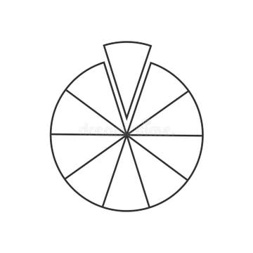Ten Segment Circle Black White Stock Illustrations – 36 Ten Segment ...