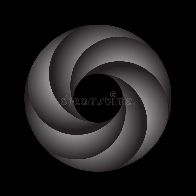 Circle with 3 Segments and Gradients. Logo or Icon for Any Project ...