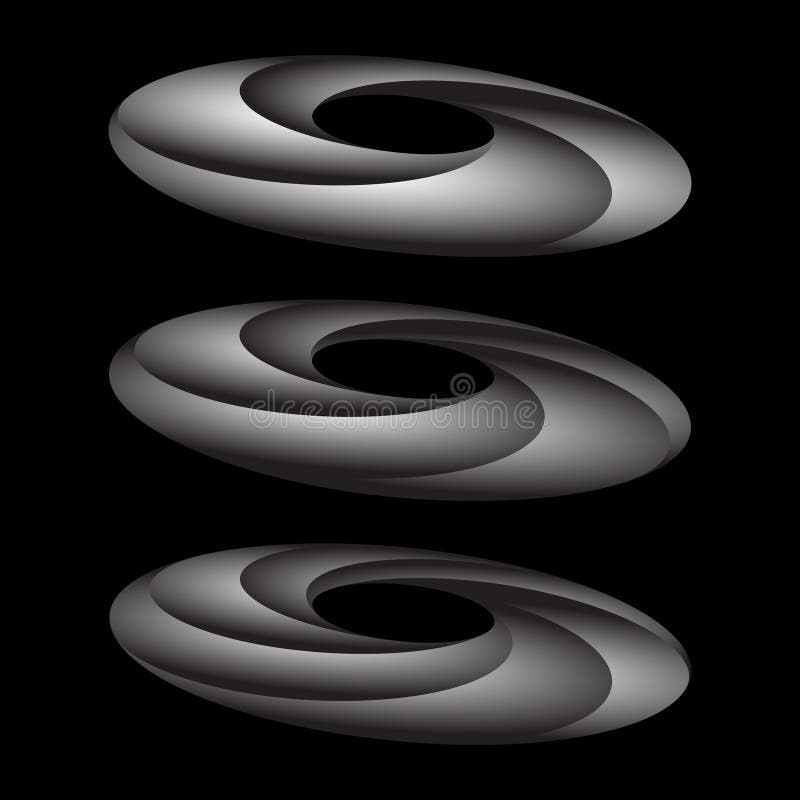 Circle with Segments and Gradients. Logo or Icon for Any Project Stock ...