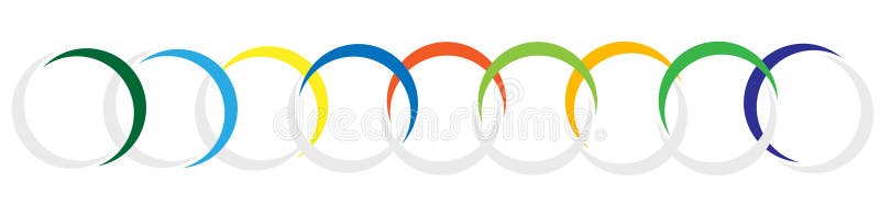 Circle, Semicircle Icon, Symbol. Circular Frame, Border Stock Vector ...