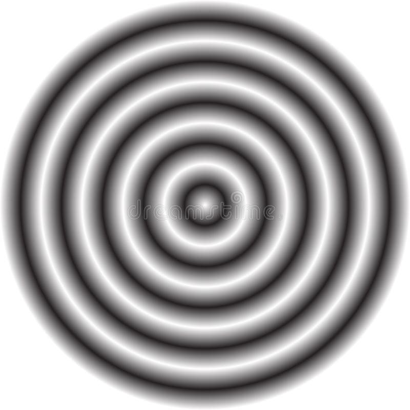 Circle with Shaded Radial Gradient Fill. Blurred, Defocused Circle ...