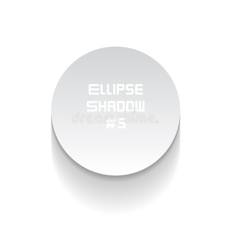 Circle Shadow Template stock vector. Illustration of push - 158055929