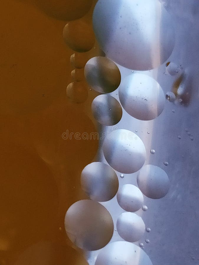 Abstract Floating Circles in White and Yellow Stock Image - Image of ...