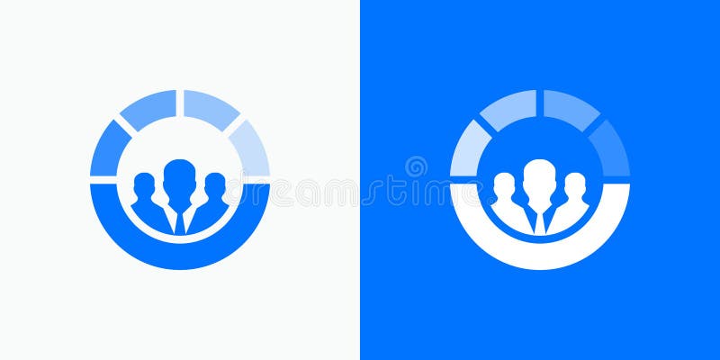 Circle Shape Business People Group Vector Logo Design with Modern ...
