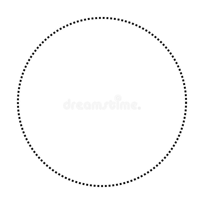 Dotted Circle Shape for Tracing Lines for Preschool and Kindergarten ...