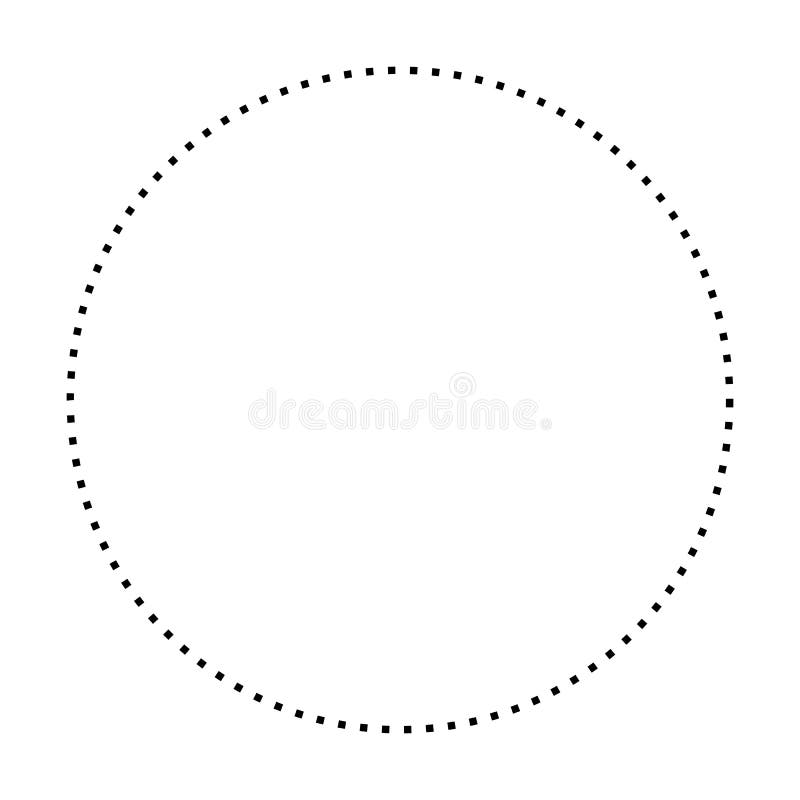 Circle Shape Dotted Icon Vector Geometry Symbol for Creative Graphic ...