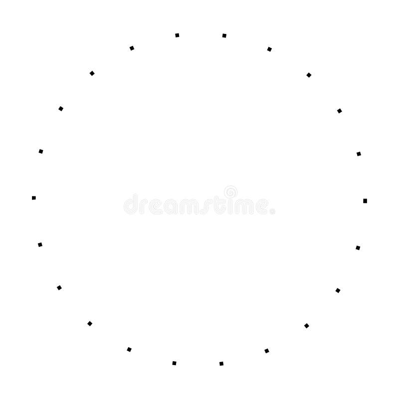 Circle Shape Dotted Icon Vector Geometry Symbol for Creative Graphic ...