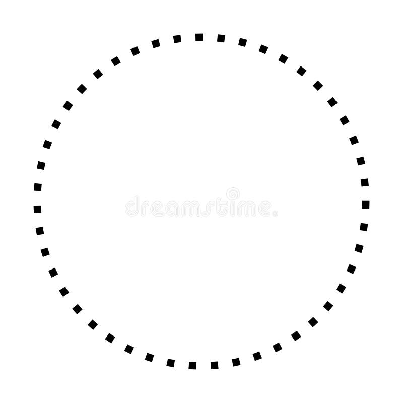 Circle Dotted Shape Vector Icon for Creative Graphic Design Ui Element ...