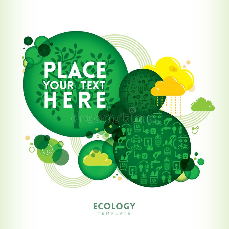 Circle Shape Eco Design Layout Stock Vector - Illustration of concept ...