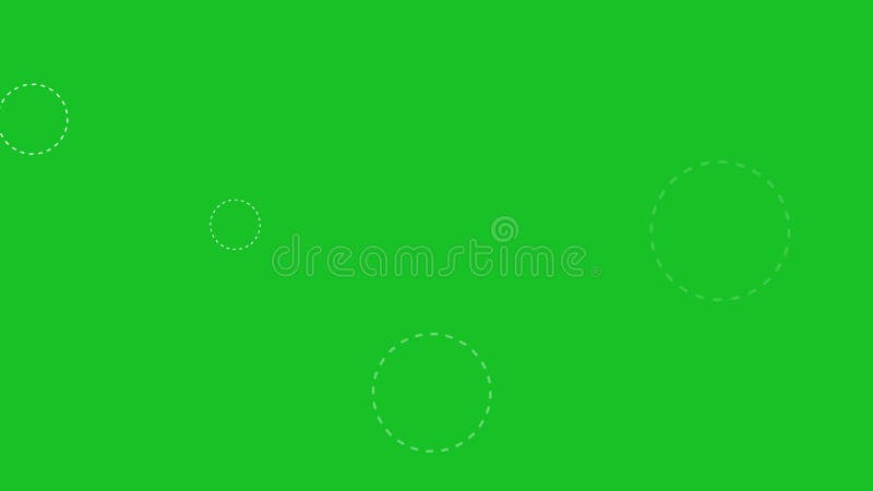 Circle Shape Elements on Green Screen Background Motion Graphic Effects ...