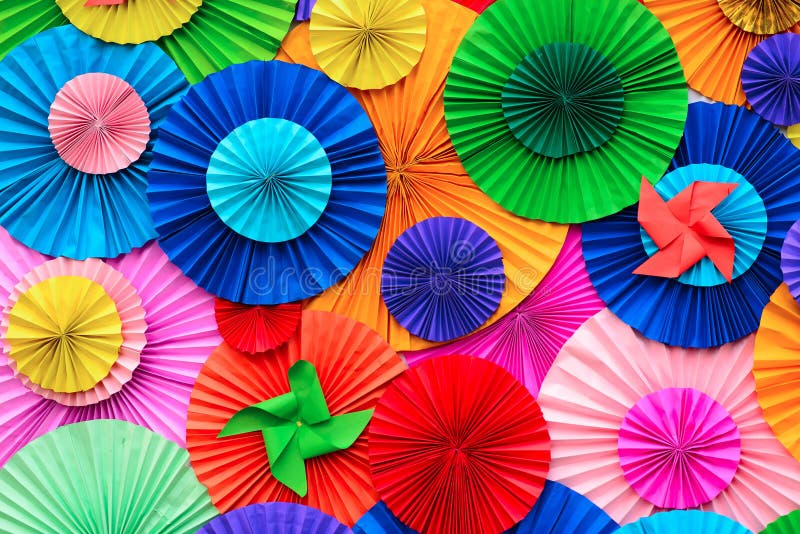 Circle shape Folding paper stock image. Image of element - 91527859