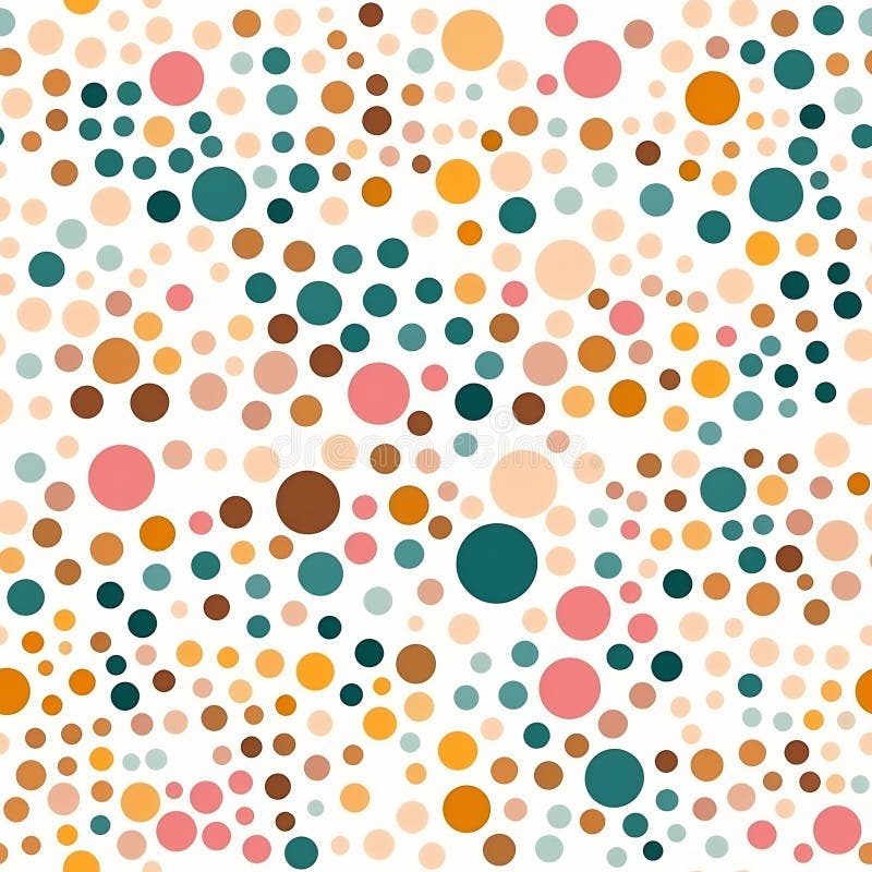 Circle Shape and Form. Overlap Circle Pattern. Polka Dots Pattern in ...