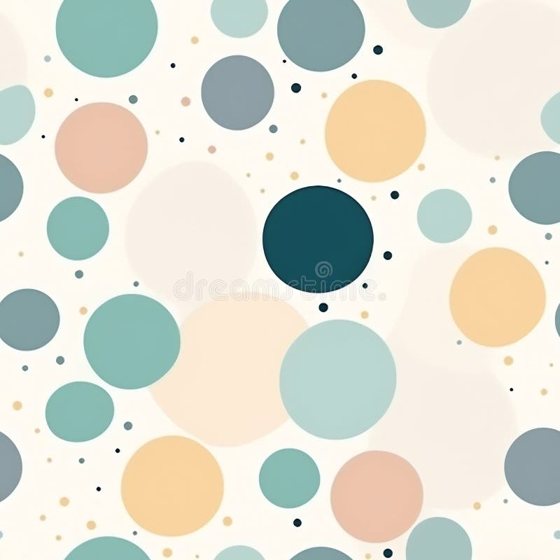 Circle Shape and Form. Overlap Circle Pattern. Polka Dots Pattern in ...