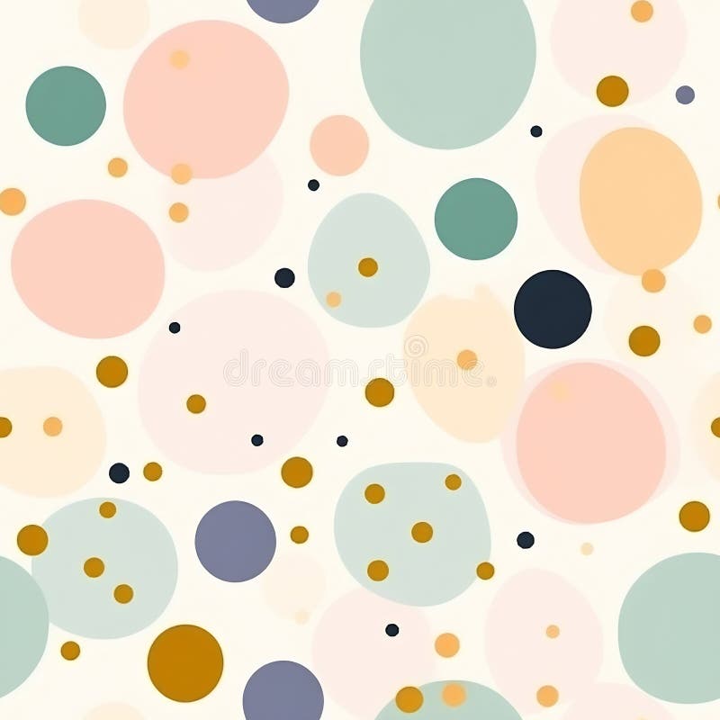 Circle Shape and Form. Overlap Circle Pattern. Polka Dots Pattern in ...