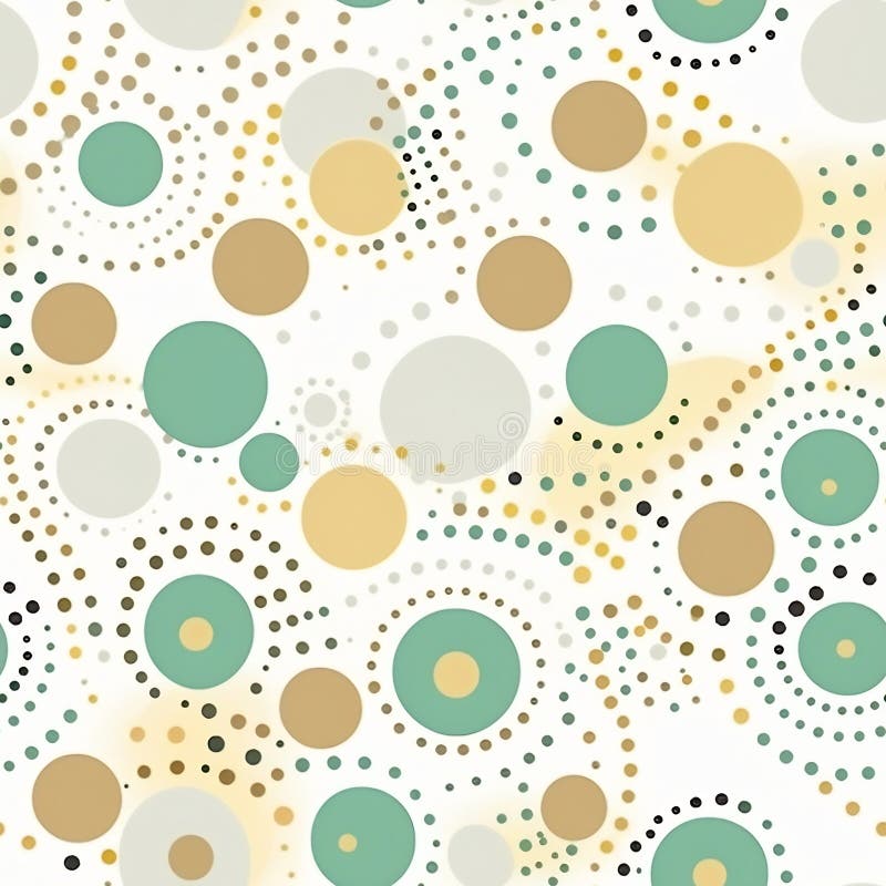 Circle Shape and Form. Overlap Circle Pattern. Polka Dots Pattern in ...