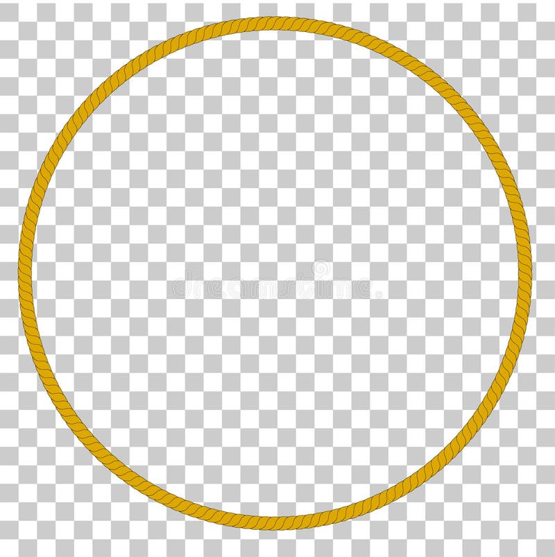 Circle Shape : Frame from Black Rope for Your Element Design, Isolated ...