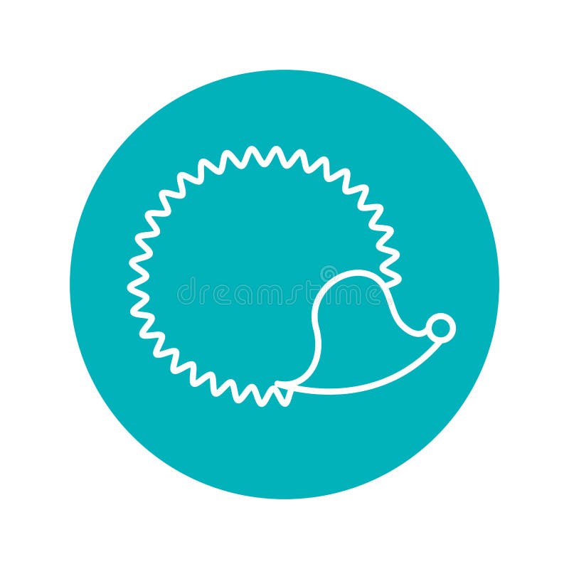 Circle Shape with Hedgehog Wild Animal Stock Vector - Illustration of ...