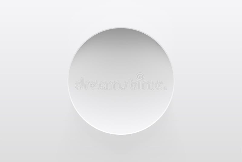 Circle Shape with Light and Shadow Backdrop Stock Vector - Illustration ...