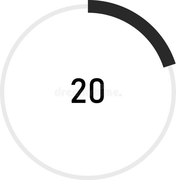 Circle Shape Progress Indicator Icons Set with 10 Steps. Collection of ...