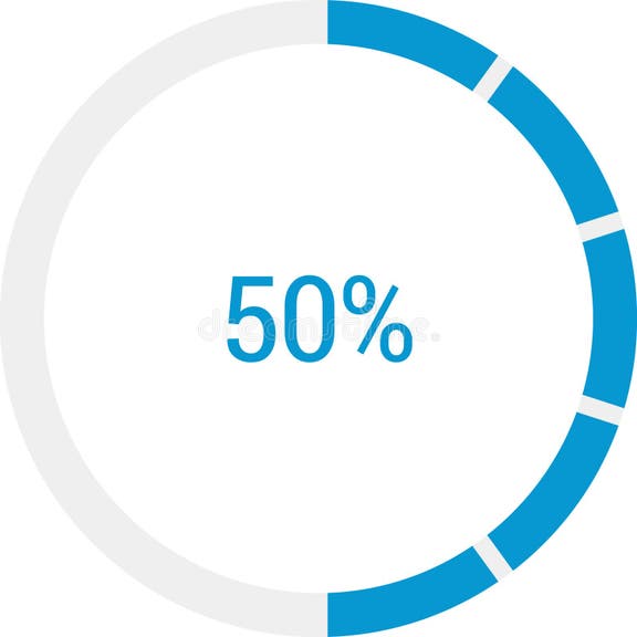 Circle Shape Progress Indicator Icons Set with 10 Steps. Collection of ...