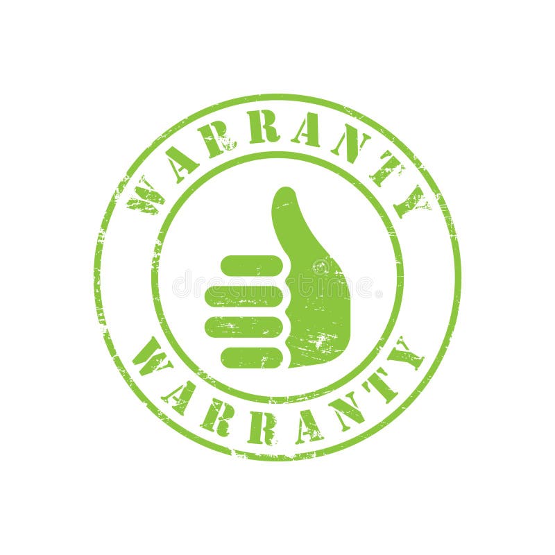 Thumb Stamp with Solid Color & Grunge Effect Stock Vector ...