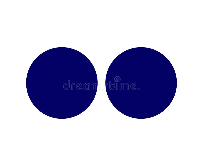 Circle Shape Symbol Blue Element Vector Illustration Stock Vector ...