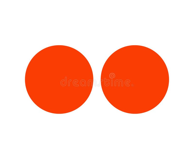 Circle Shape Symbol Orange Element Vector Graphic Design Stock Vector ...