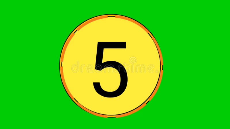 Circle-shaped Countdown Timer Green Screen Stock Video - Video of ...