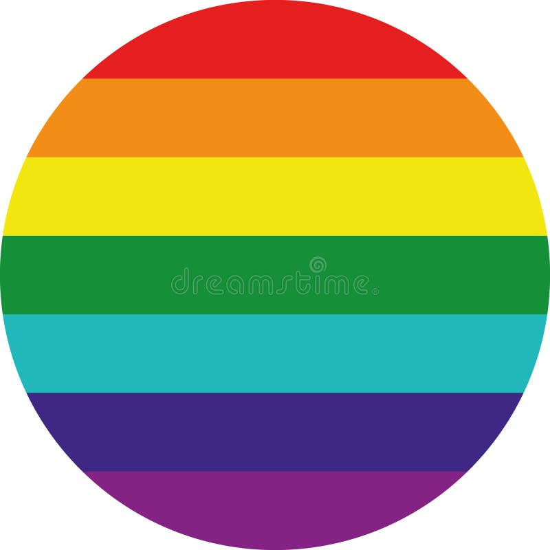 Circle Flag of LGBTQ+ PRIDE MOVEMENT Stock Vector - Illustration of ...
