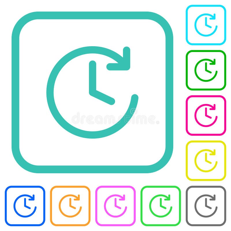 Forward Clock Arrow Set Stock Illustrations – 518 Forward Clock Arrow ...