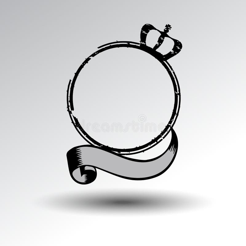 Circle Sign Icon Symbol Template Abstract Label Sign Character Stock ...