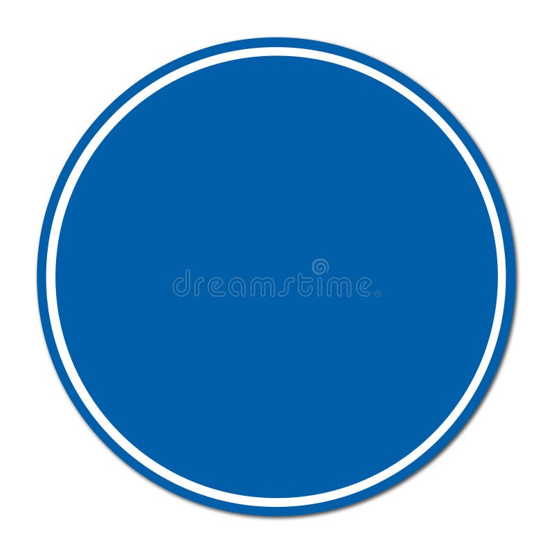 Circle Sign on White Background Stock Illustration - Illustration of ...