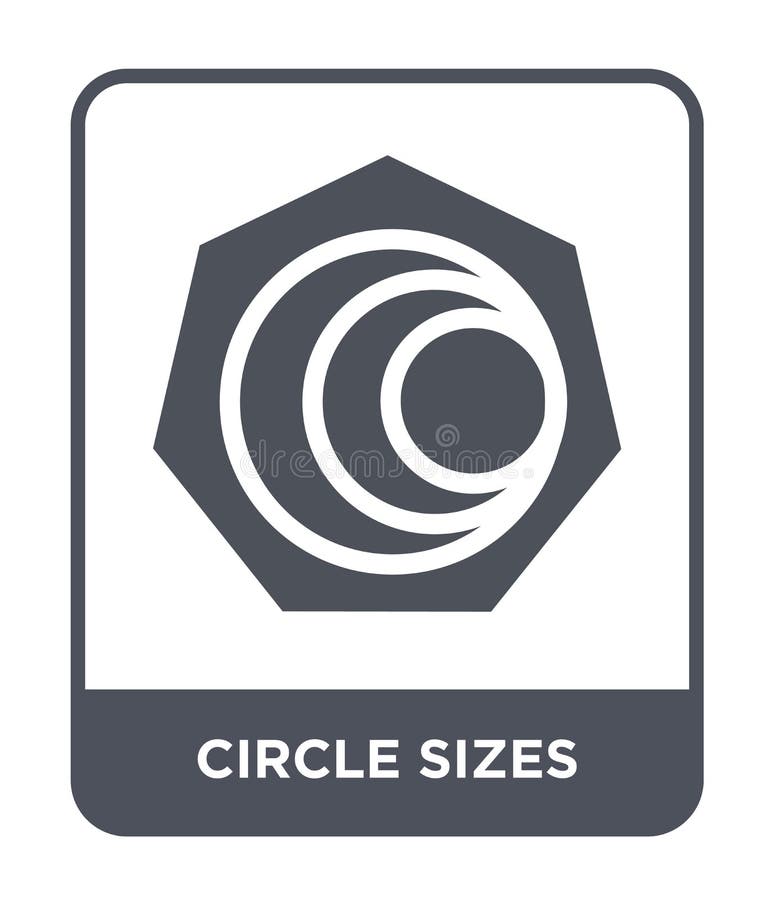 Circle Sizes Icon in Trendy Design Style. Circle Sizes Icon Isolated on ...