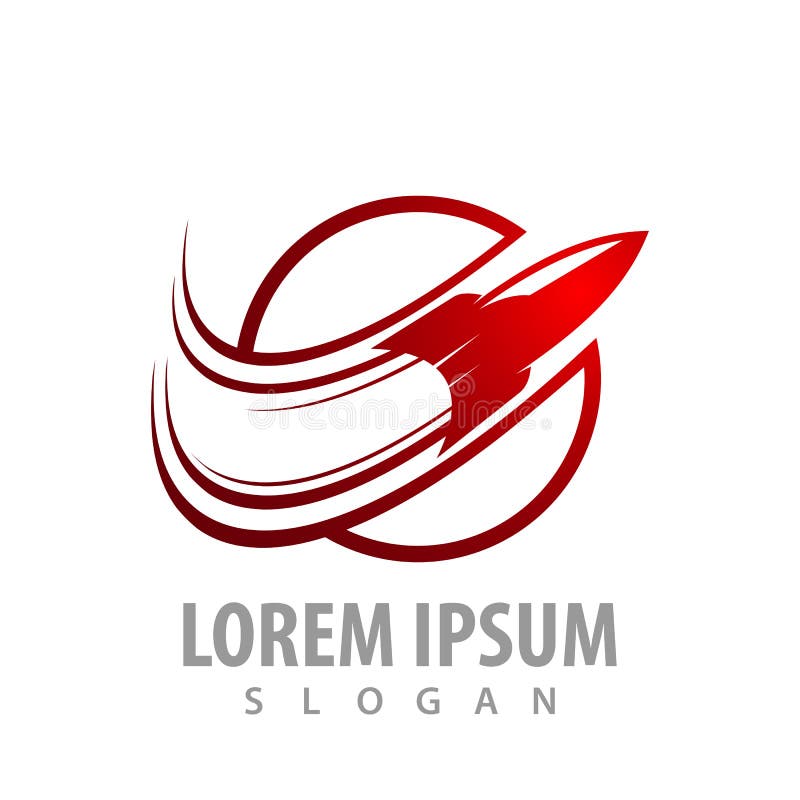 Circle Skyrocket Concept Design. Symbol Graphic Template Element Vector ...